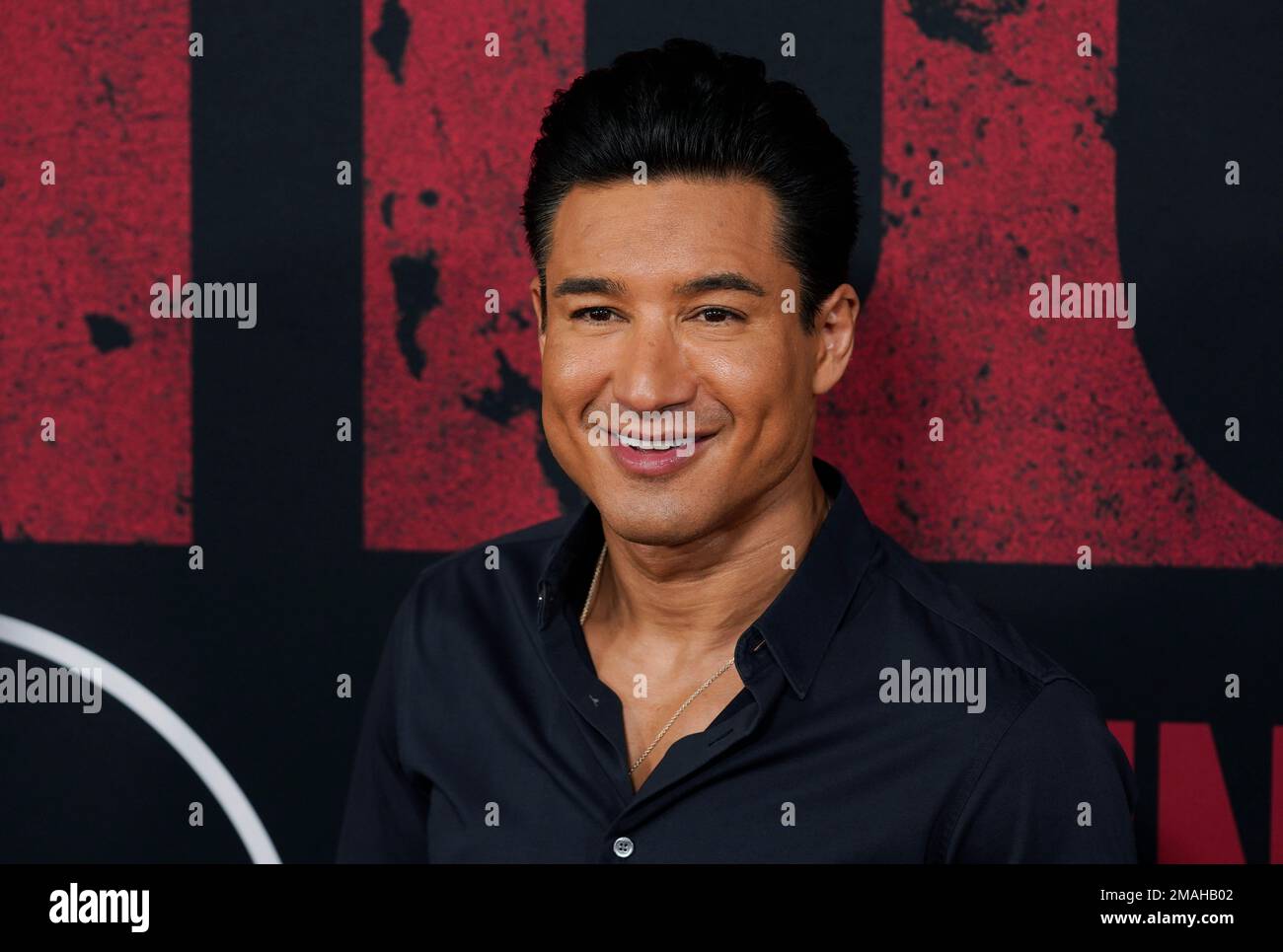 Mario Lopez poses at a launch event for the Disney+ streaming series ...