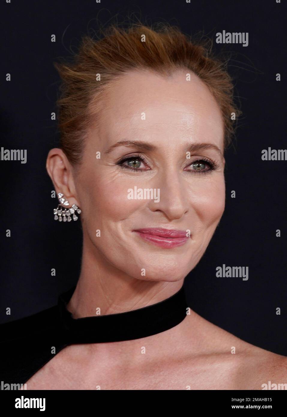 Genevieve O'Reilly poses at a launch event for the Disney+ streaming ...