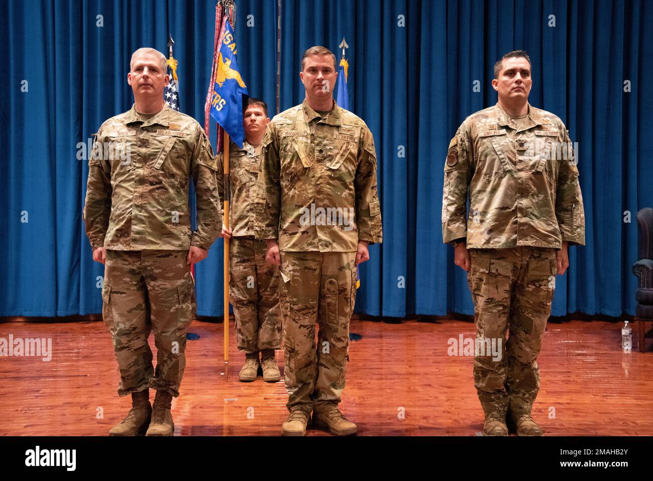 Col. Alan Berck, left, U.S. Air Force Expeditionary Operations School ...