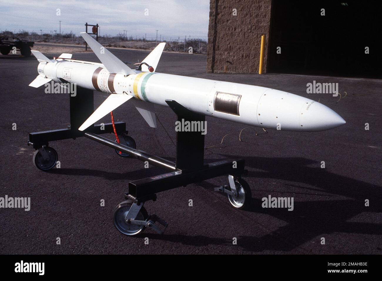 A view of an AGM-45 Shrike anti-radiation missile. Base: George Air ...