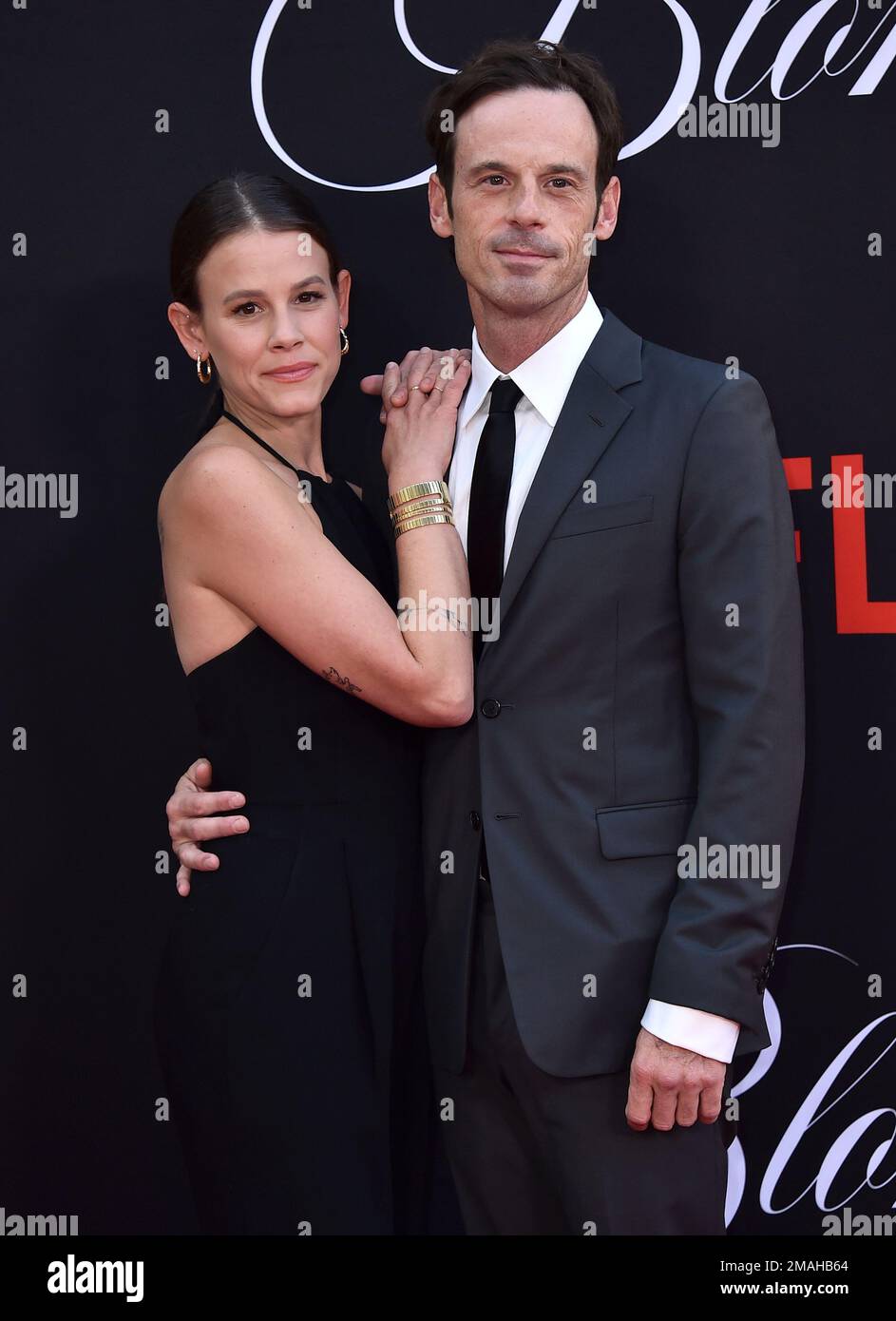 Sosie Bacon and Scoot McNairy arrive at the premiere of "Blonde ...