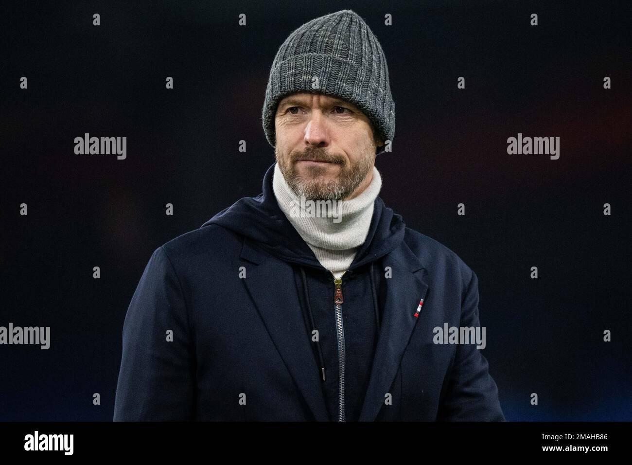 LONDON, ENGLAND - JANUARY 18: manager Erik ten Hag of Manchester United ...