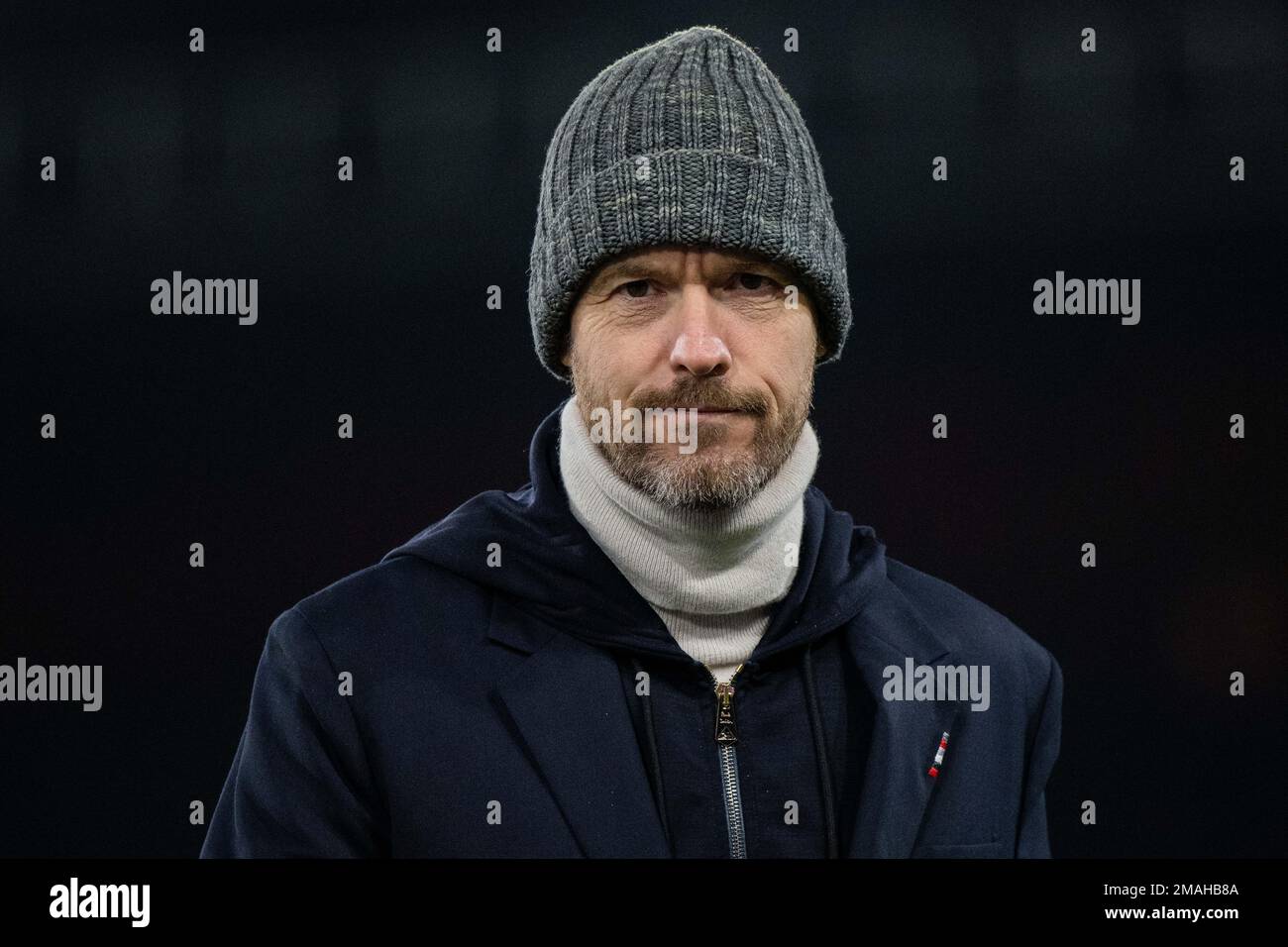 LONDON, ENGLAND - JANUARY 18: manager Erik ten Hag of Manchester United ...