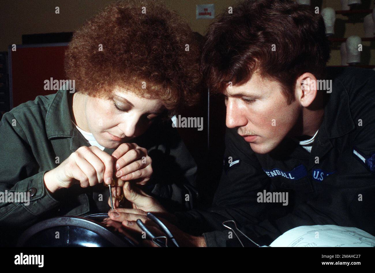 552nd Airborne Warning and Control Wing life support specialists repair ...