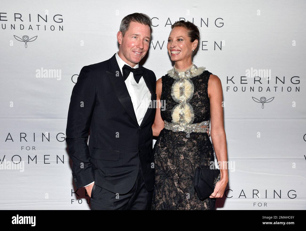 Ed Burns, left, and wife Christy Turlington Burns attend the Kering ...