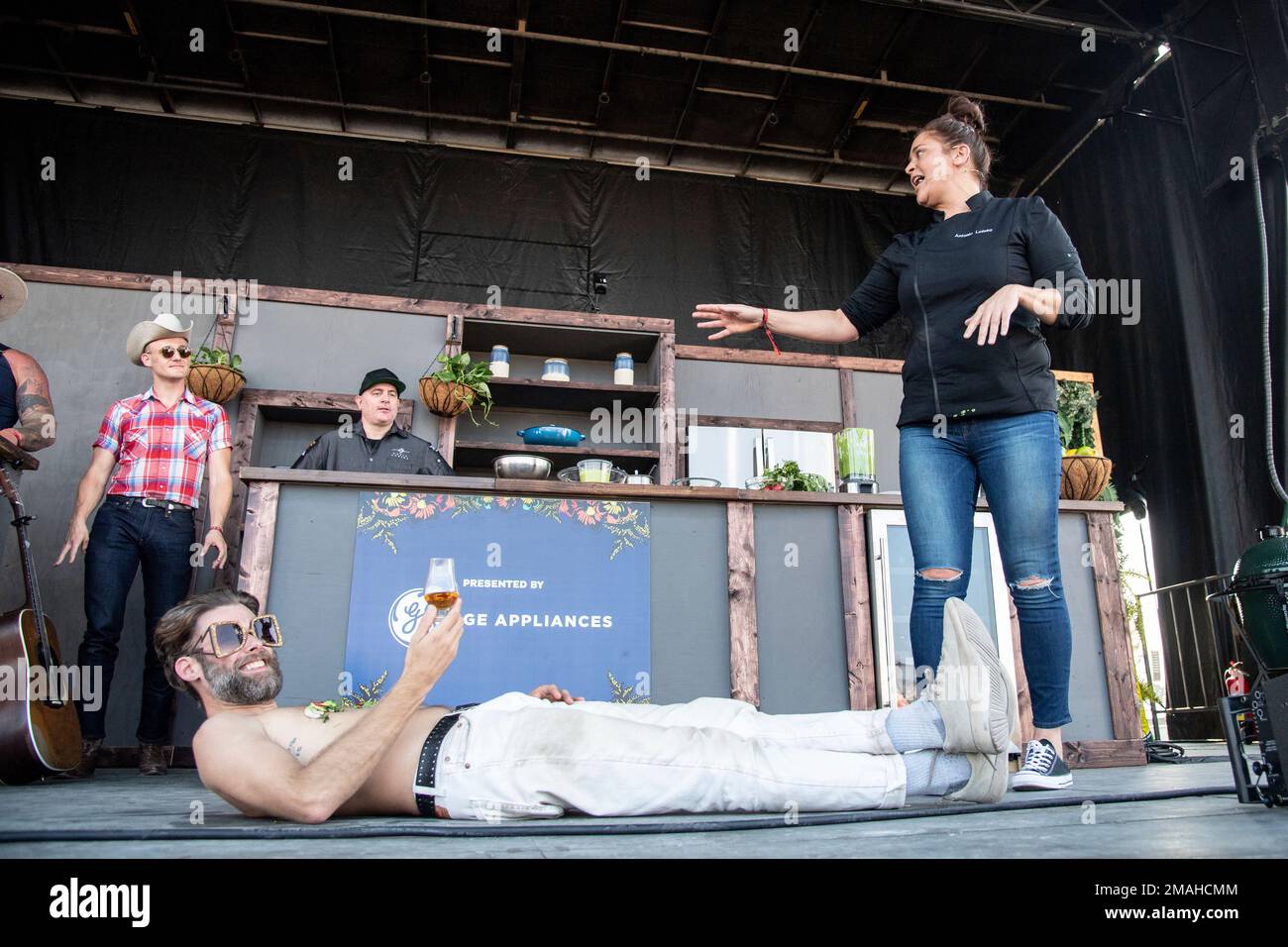 Kevin Martin, left, Casey McBride of Hogslop String Band and Antonia ...