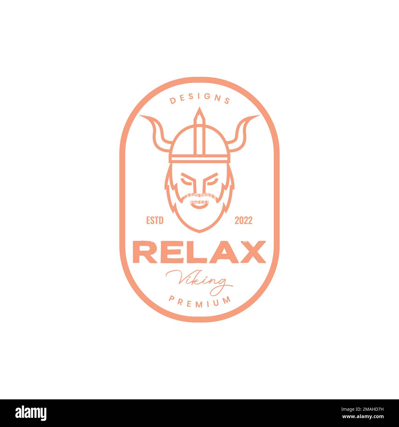 old viking warrior legend helmet horned bearded vintage logo design ...