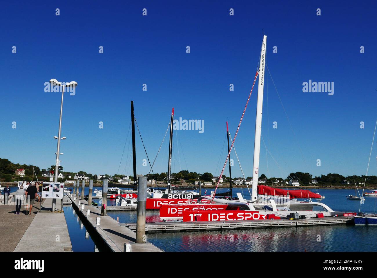 La Trinite-sur-Mer marina, Idec Sport and Actual, Morbihan, Bretagne ...