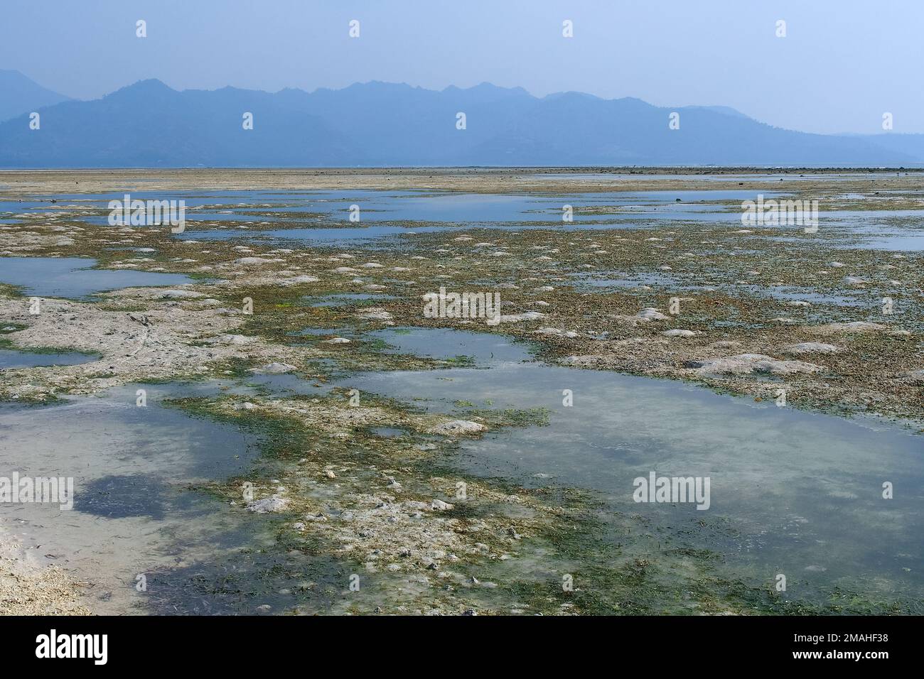 ebb, beach, Gili Air, Gili Islands, West Nusa Tenggara, Indonesia, Asia ...