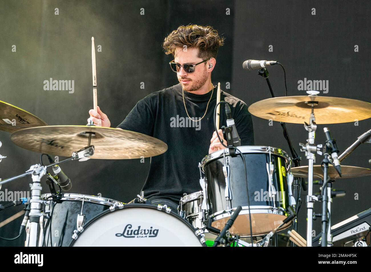 Justin Tessier of The Blue Stones performs at Bourbon and Beyond Music ...