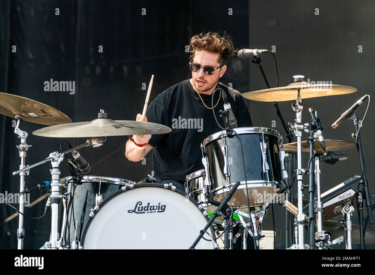 Justin Tessier of The Blue Stones performs at Bourbon and Beyond Music ...