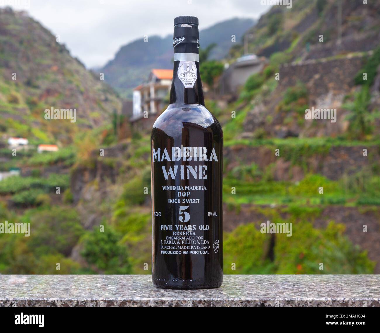 Madeira wine bottle hi-res stock photography and images - Alamy
