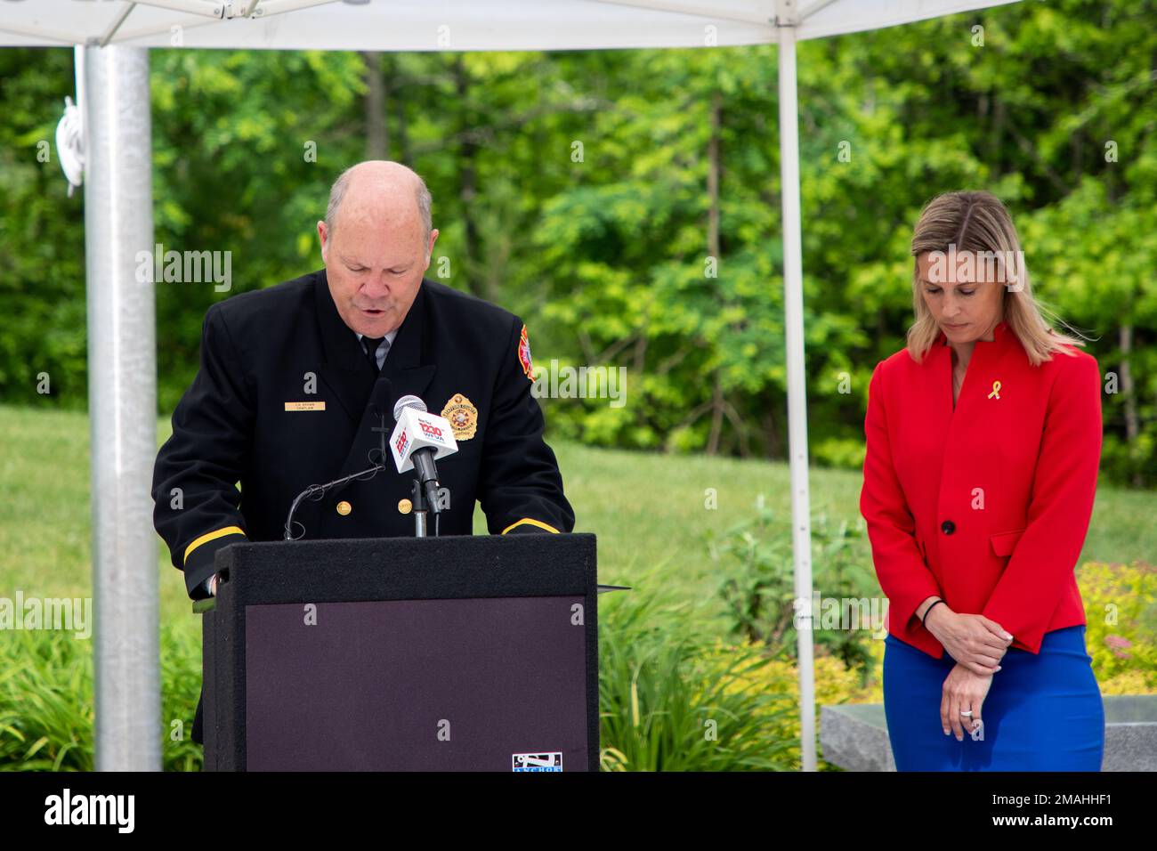 Pastor Christopher Brown, Senior Pastor at Cornerstone Church, gives ...