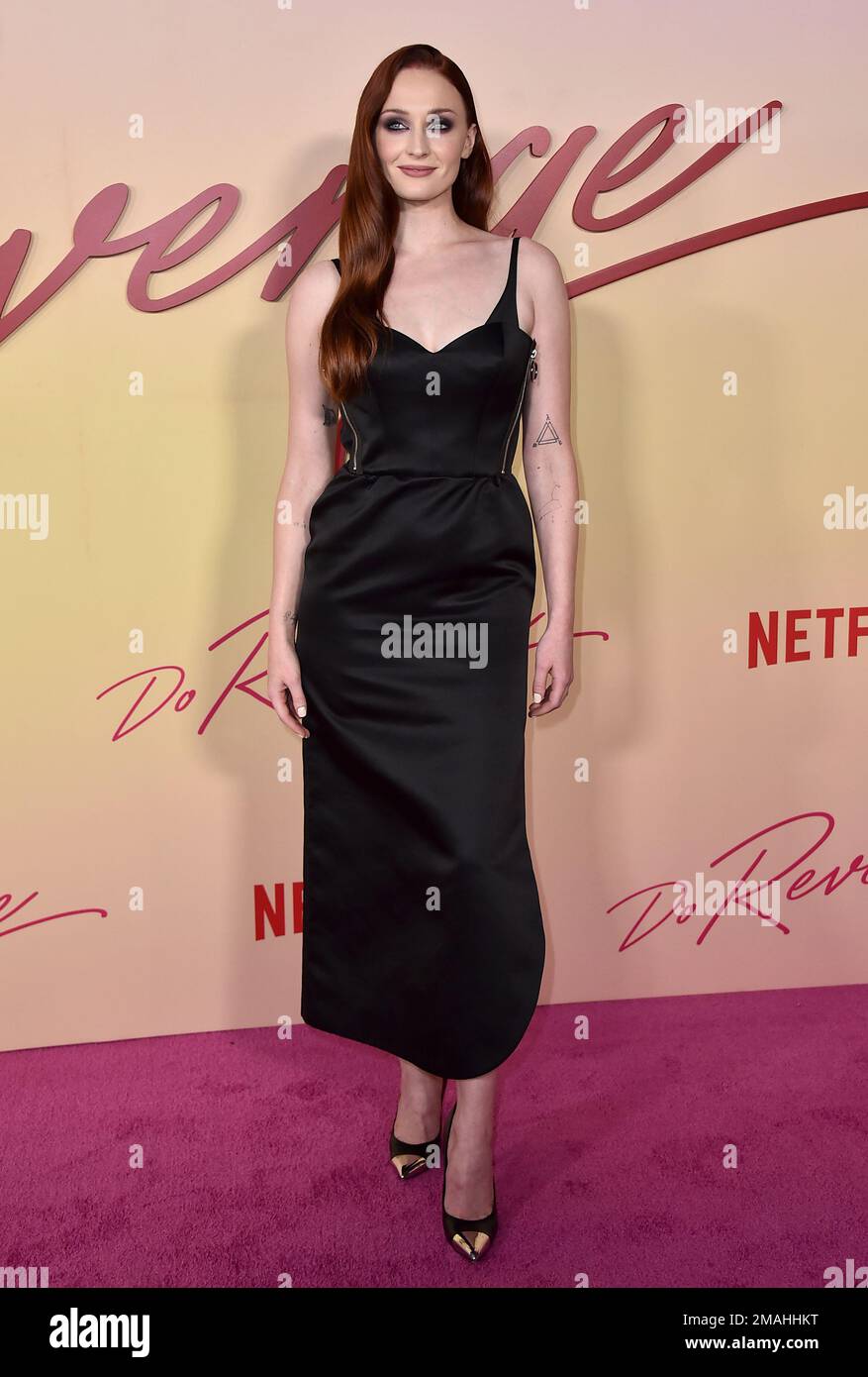 Sophie Turner arrives at the premiere of "Do Revenge," Wednesday, Sept ...