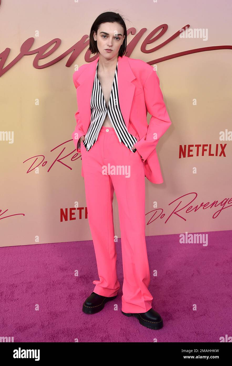 Ava Capri arrives at the premiere of "Do Revenge," Wednesday, Sept. 14 ...