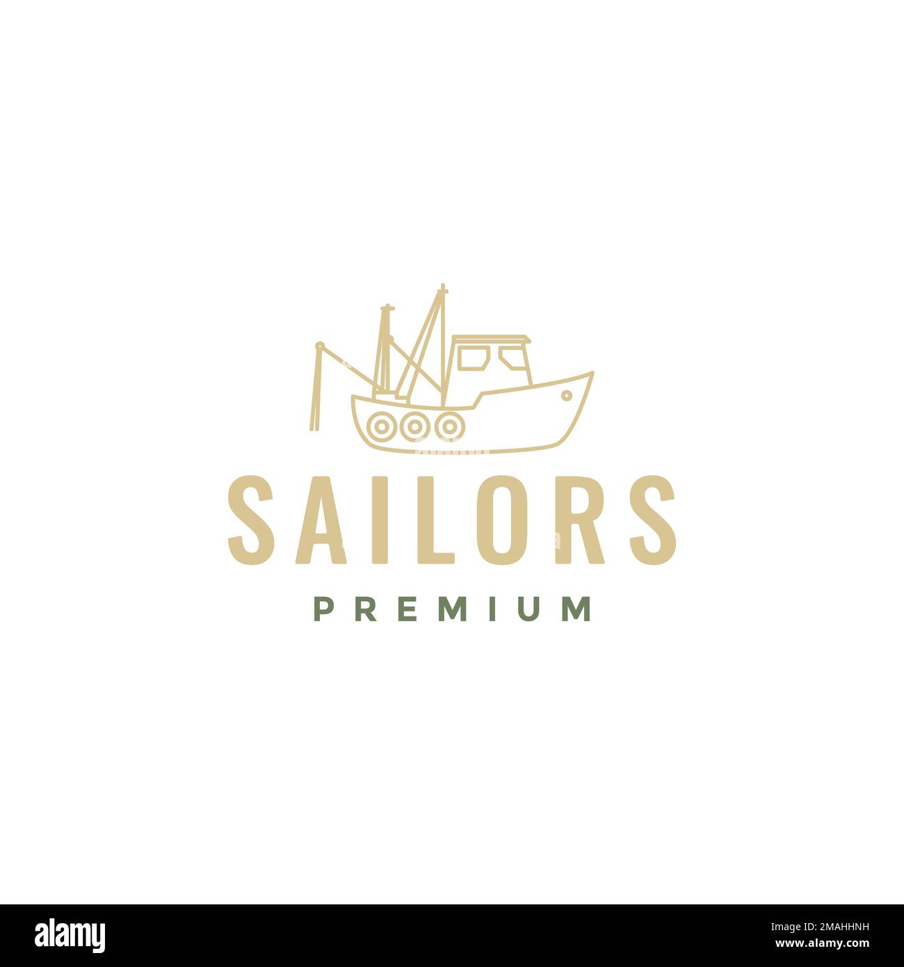 Fishing trawler sea lighthouse Stock Vector Images - Alamy