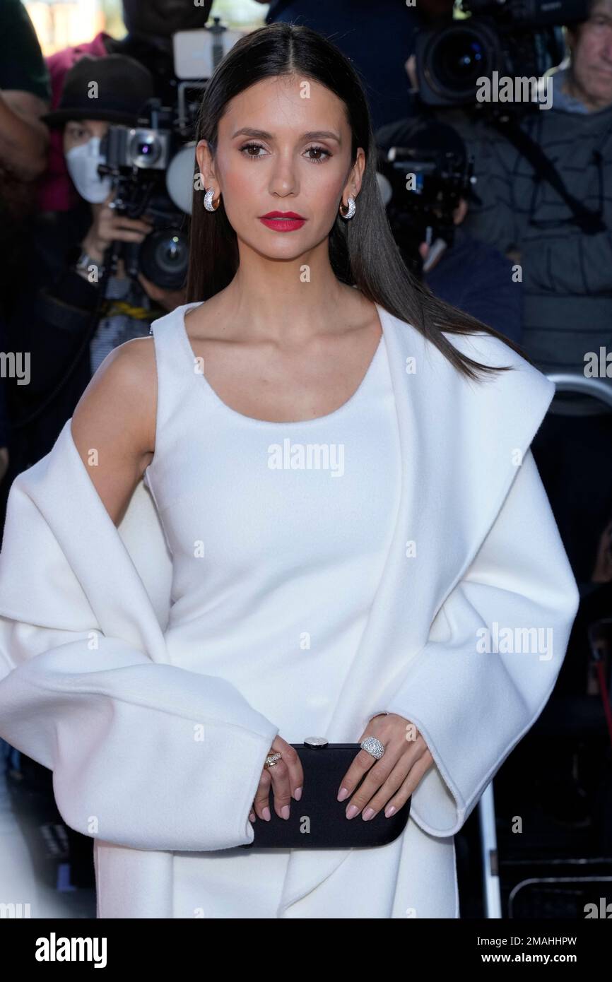 Nina Dobrev arrives at the Michael Kors Spring/Summer 2023 fashion show ...