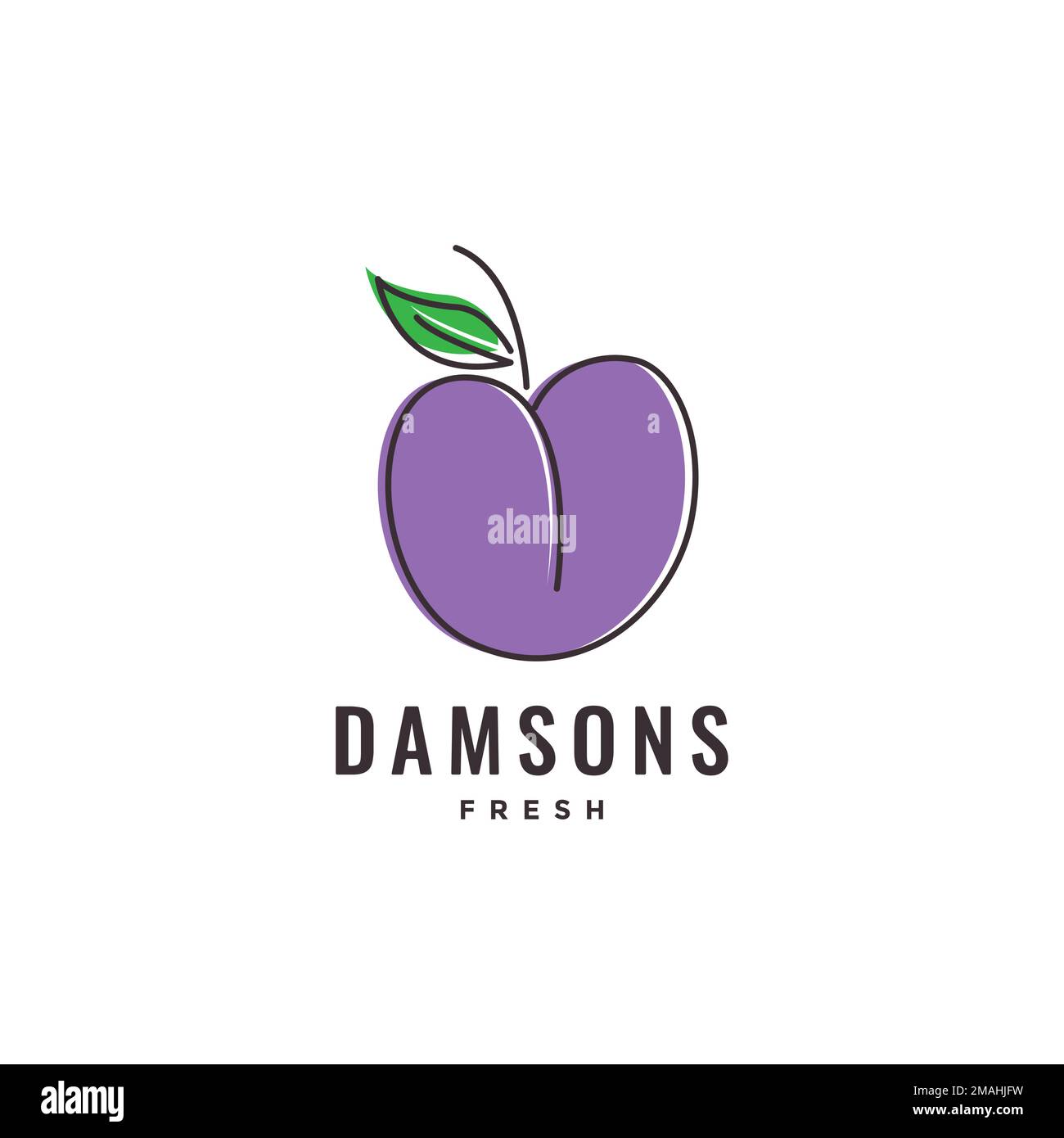 Damsons fruit Stock Vector Images - Alamy