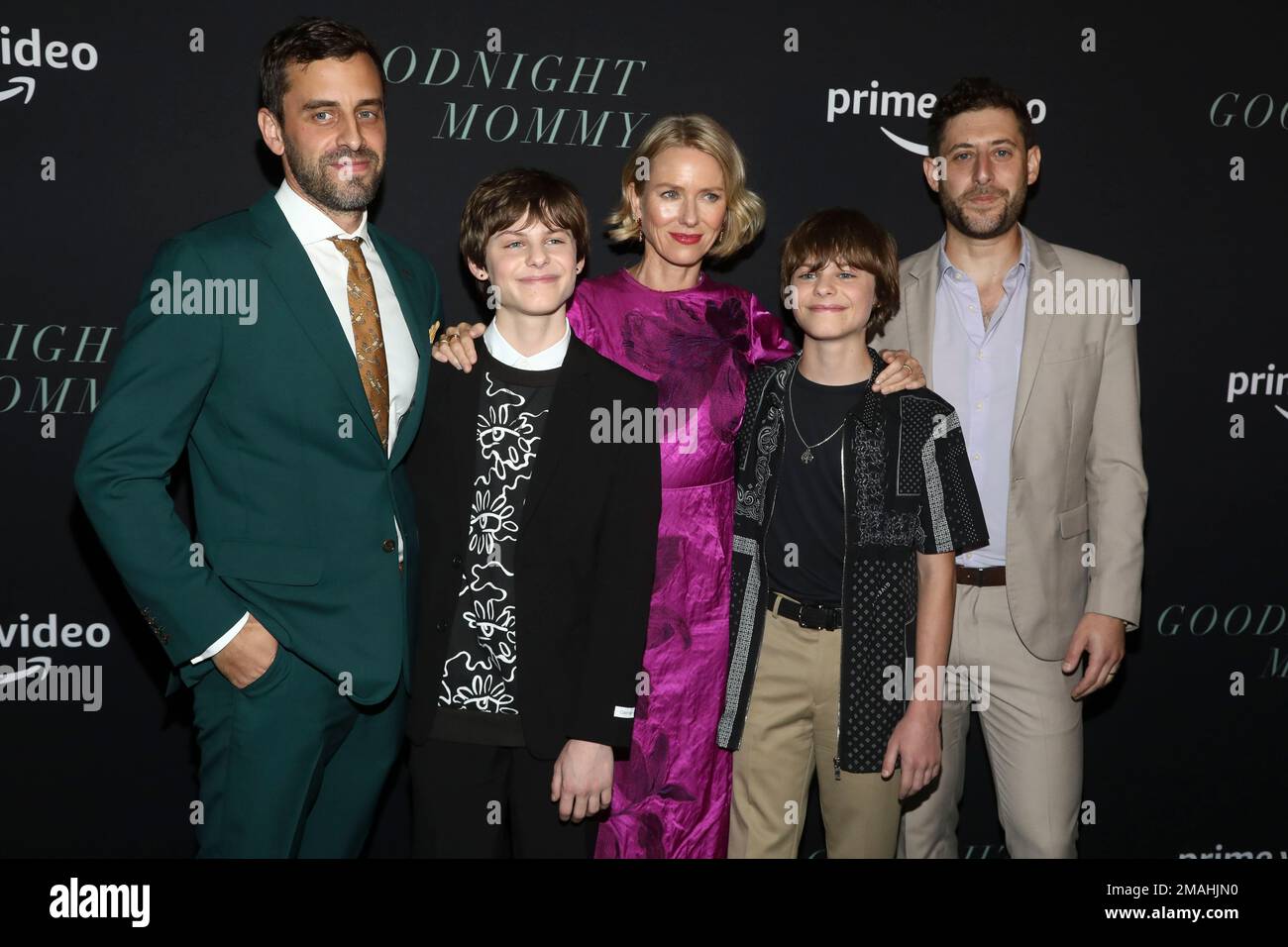 Director Matt Sobel, from left, actors Cameron Crovetti, Naomi Watts ...