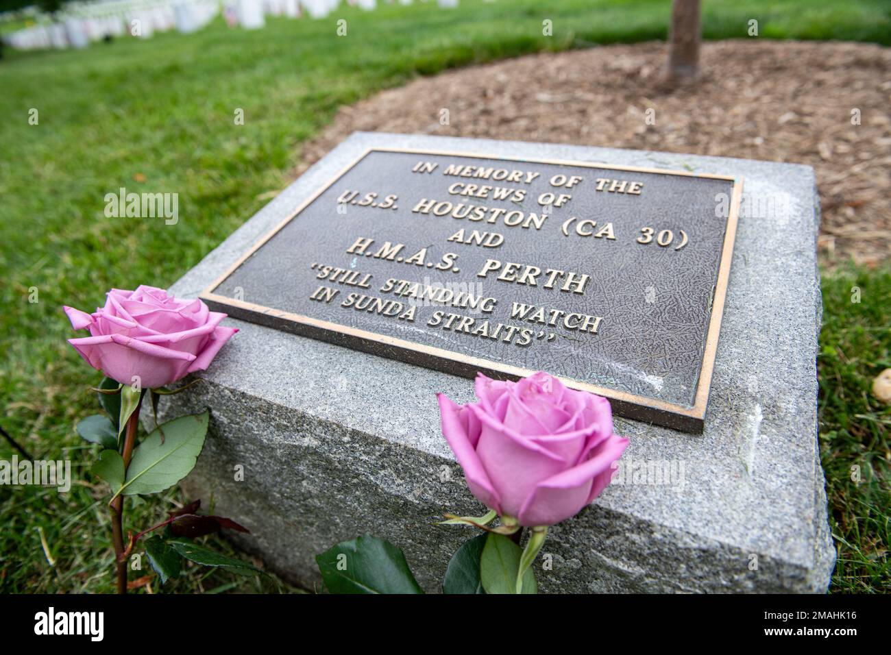 The memorial site of USS Houston (CA 30) and HMAS Perth (D 29) resides ...