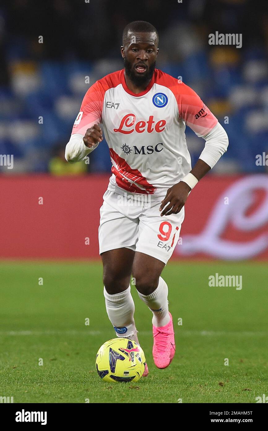 Naples, Italy. 18 Jan, 2023. Tanguy Ndombele of SSC Napoli during the ...
