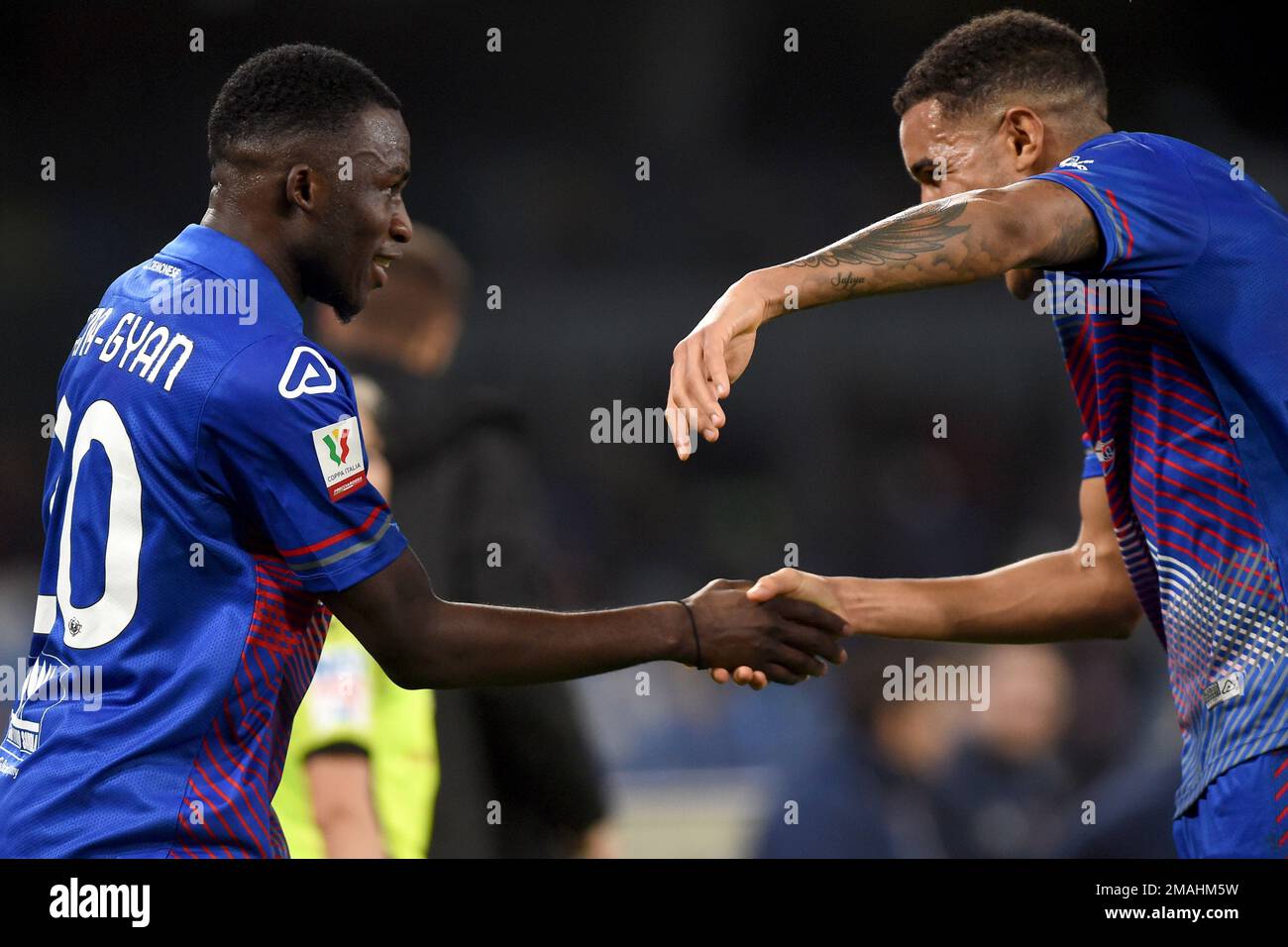 Naples, Italy. 17 Jan, 2023. Felix Afena-Gyan and Charles Pickel of US ...