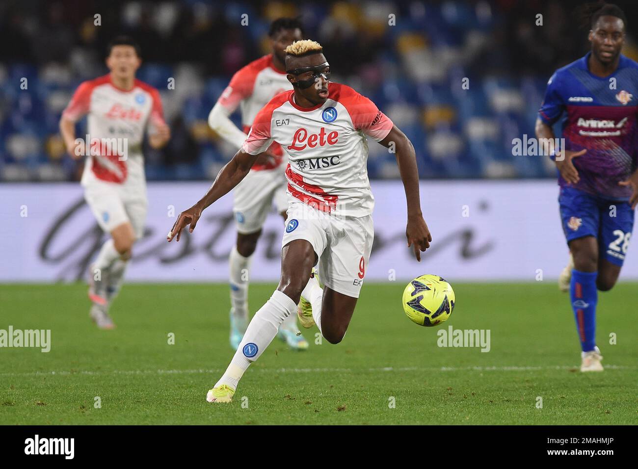 Naples, Italy. 18 Jan, 2023. Victor Osimhen of SSC Napoli during the ...
