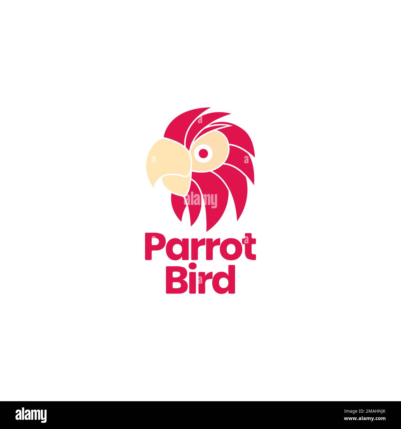 red parrot bird beauty exotic head colorful feathers and strong beak ...
