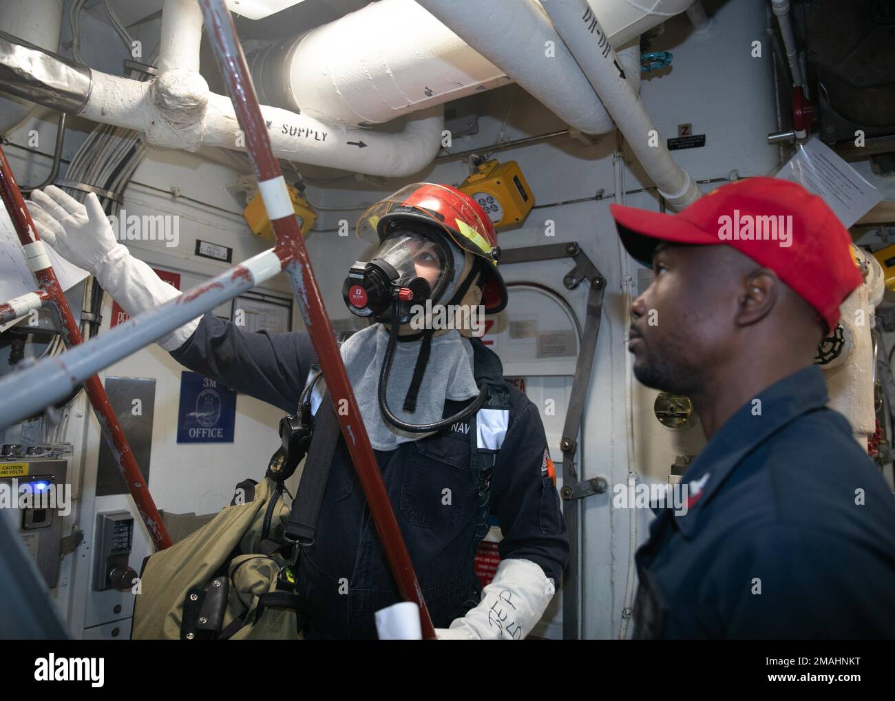 220527-N-DE439-1200 NORWEGIAN SEA (May 27, 2022) Logistics Specialist ...