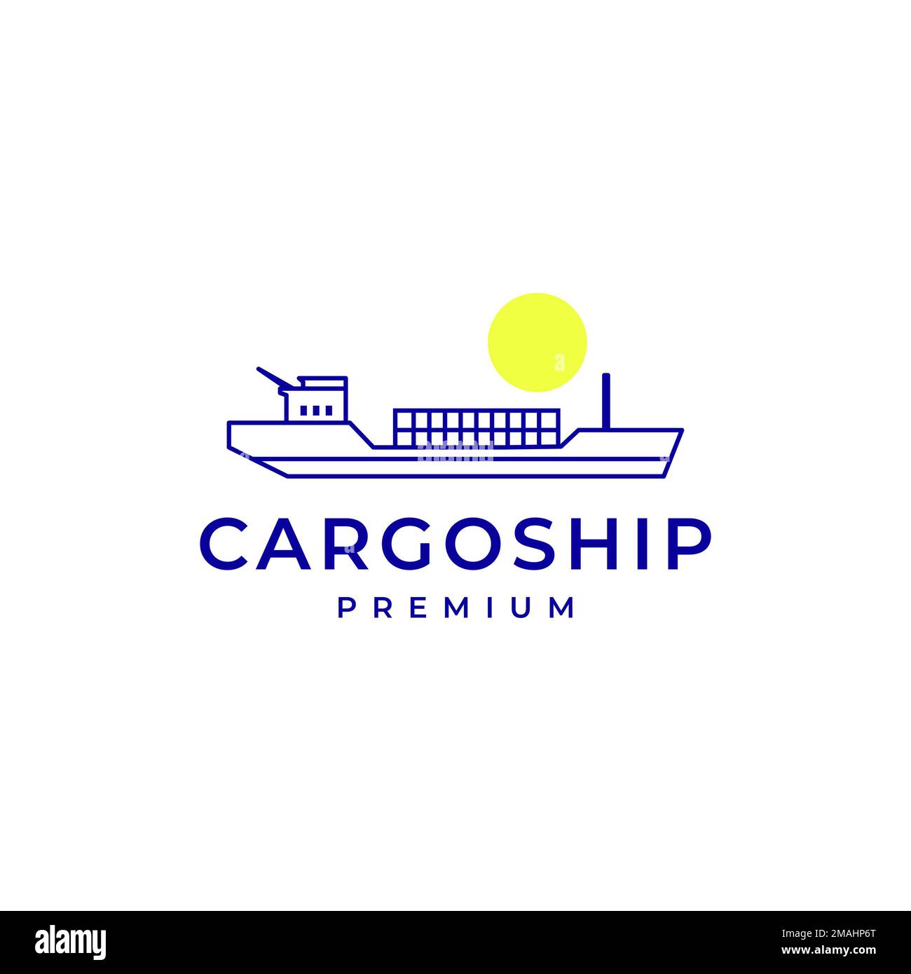 shipping container ship ocean cargo line logo design vector icon ... shipping container ship ocean cargo line logo design vector icon ...