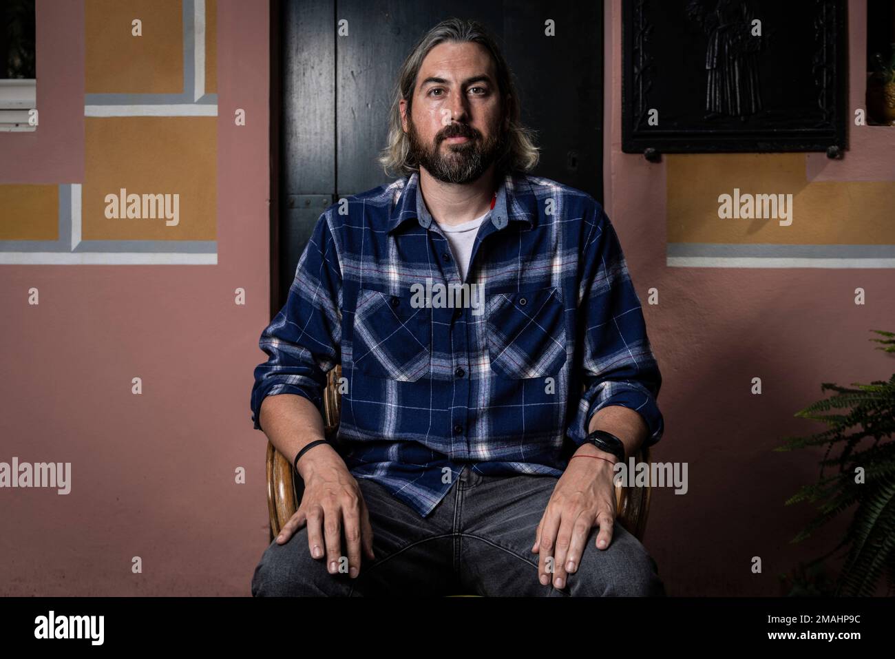 Director Ti West poses for portraits to promote the film "Pearl" during ...