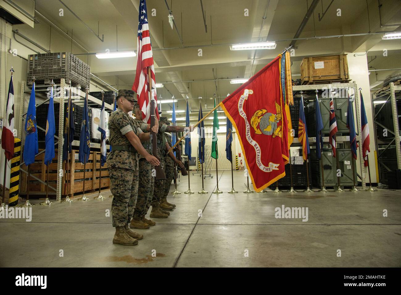 U.S. Marines with 3d Reconnaissance Battalion, 3d Marine Division ...