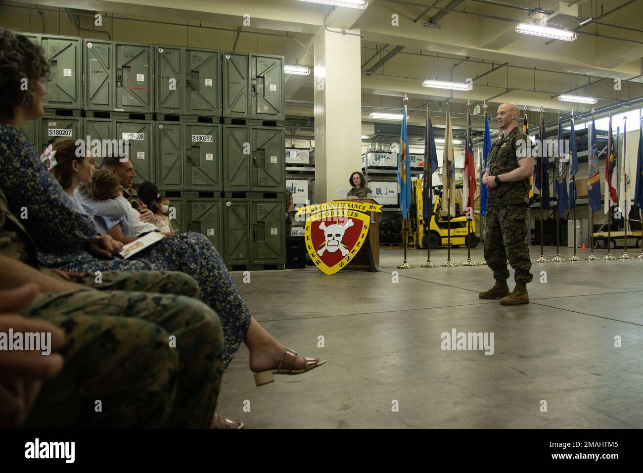 U.S. Marine Corps Lt. Col. Brian T. Spillane, on-coming commander of 3d ...