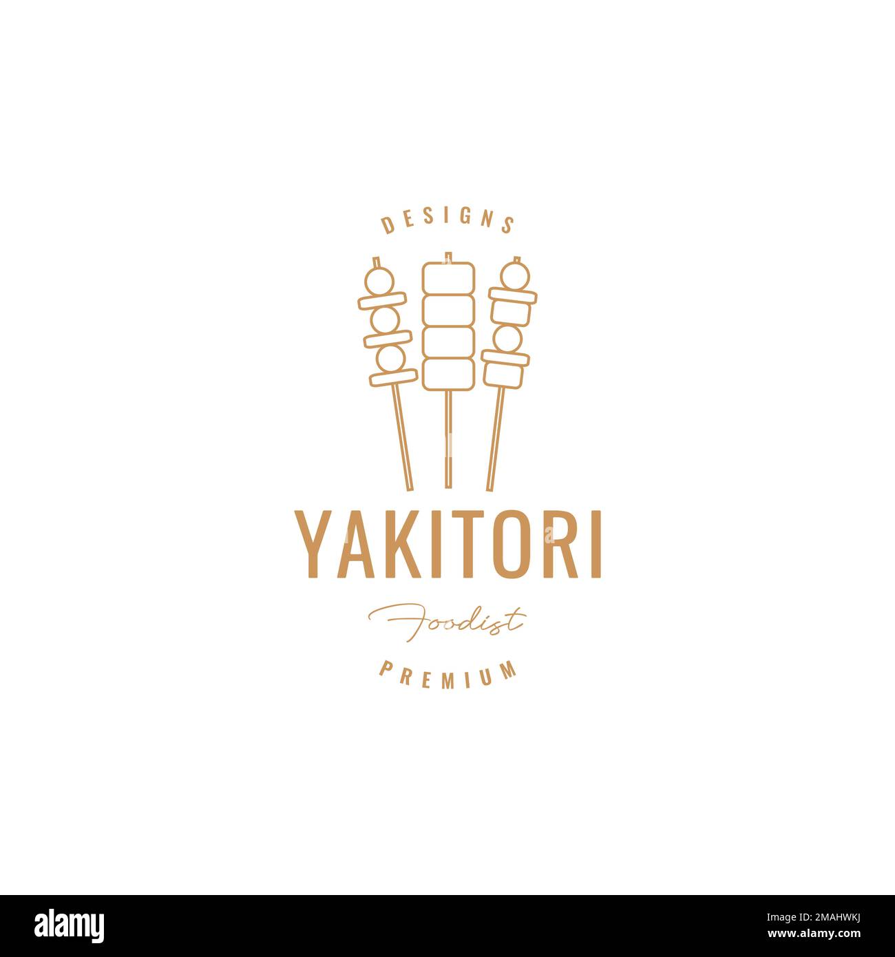 Yakitori vector hi-res stock photography and images - Alamy