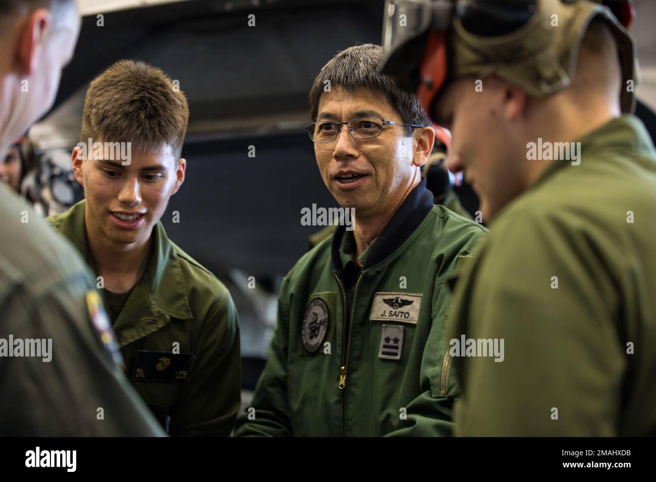 Japan Air Self-Defense Force Lt. Col. Jun Saito, a staff officer with ...