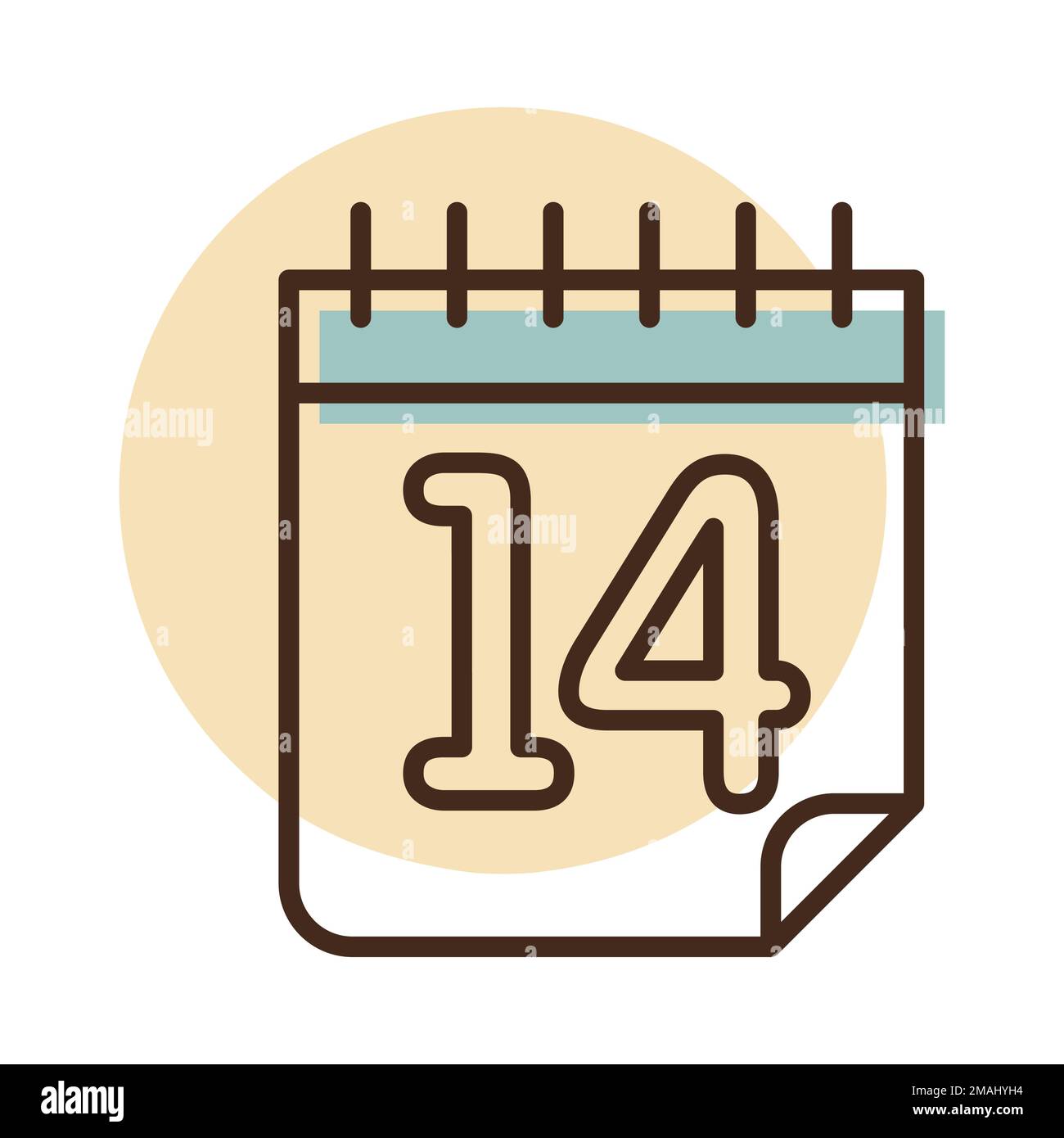 14 February, Valentine s Day icon. Valentines day symbol. Vector ...