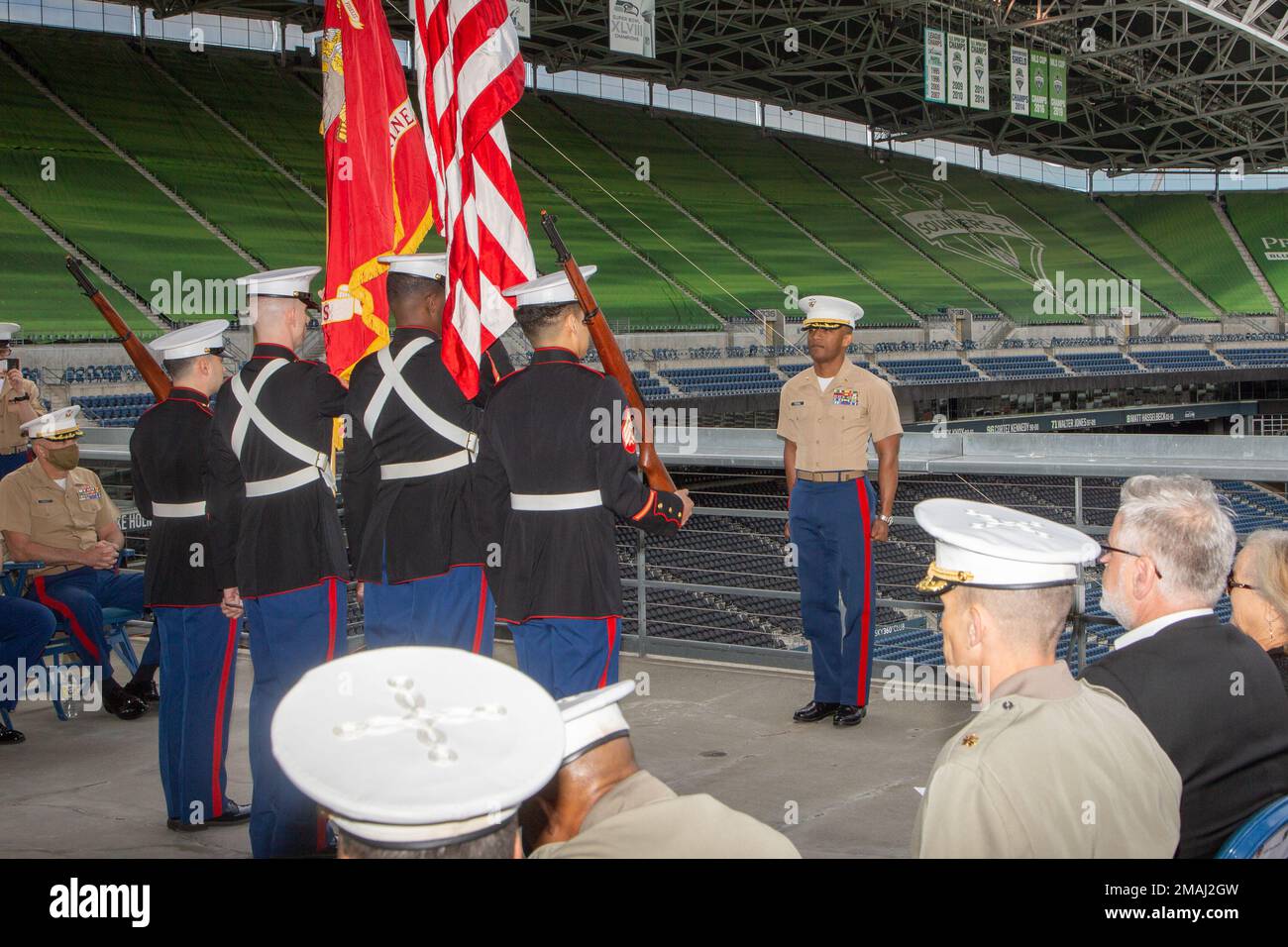 U.S. Marine Corps Maj. Edison Feisal, commanding officer of Recruiting ...