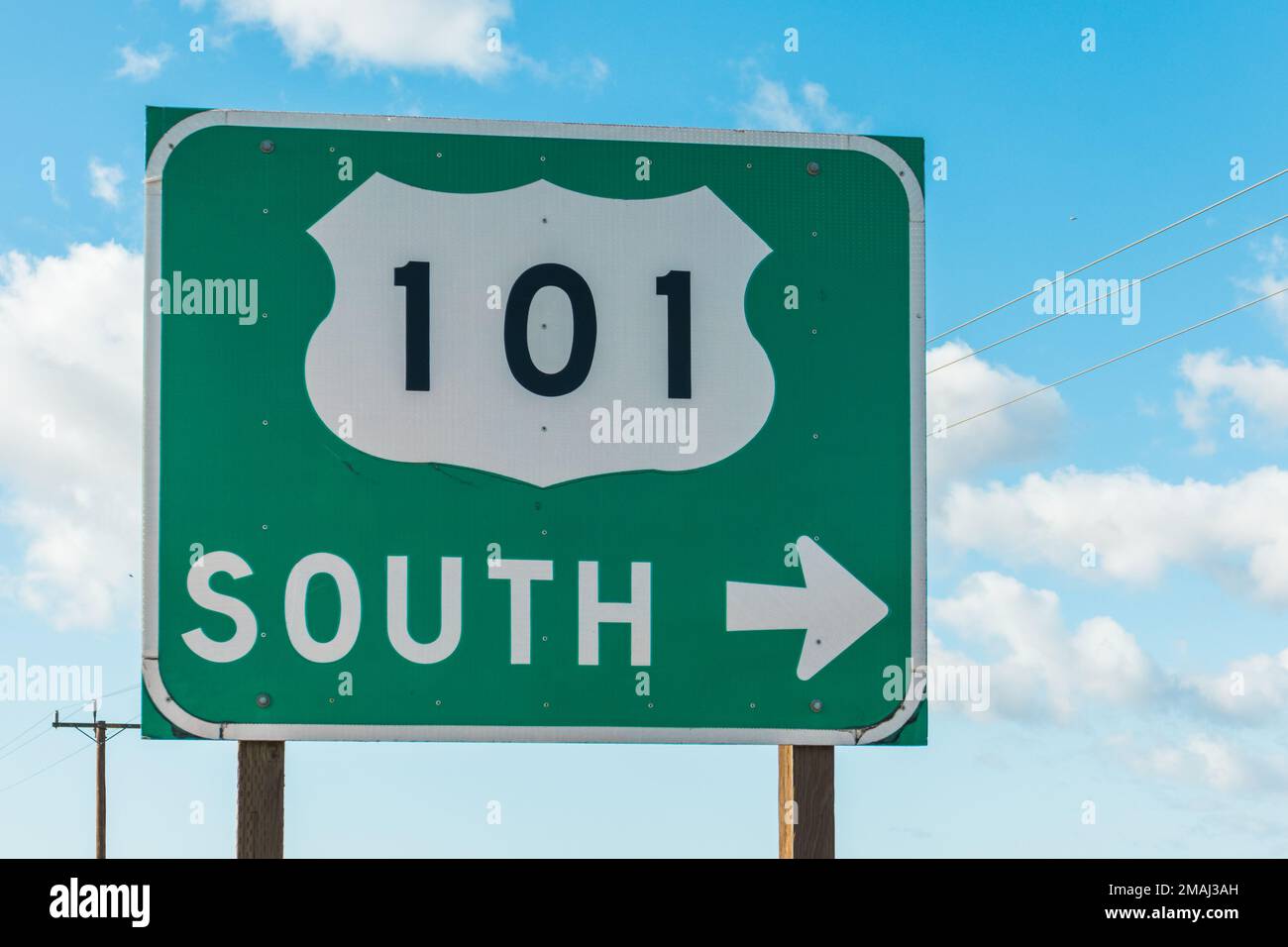 101 freeway sign hi-res stock photography and images - Alamy