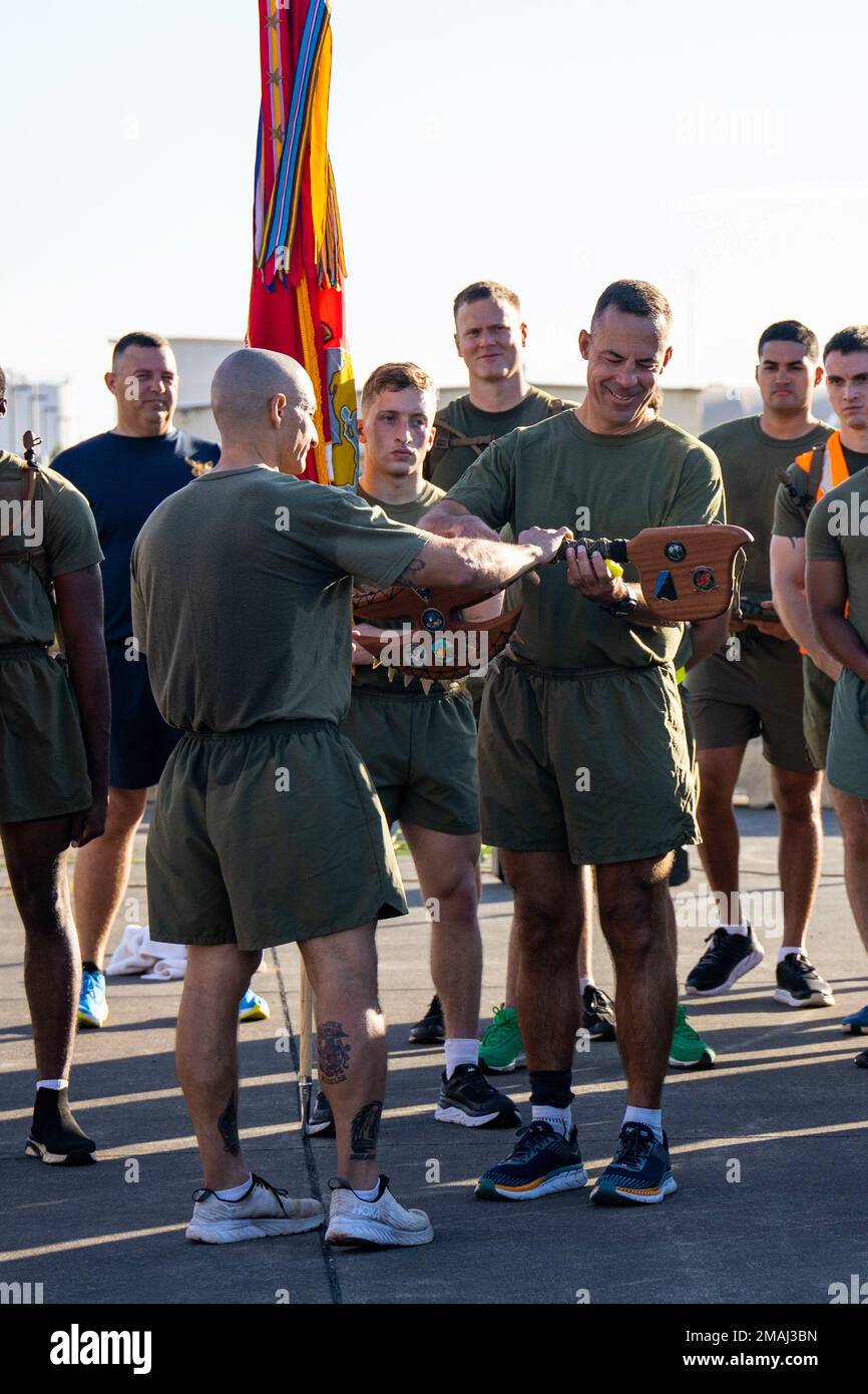 U.S. Marine Corps Col. Brian Koch, commanding officer, Marine Aircraft ...