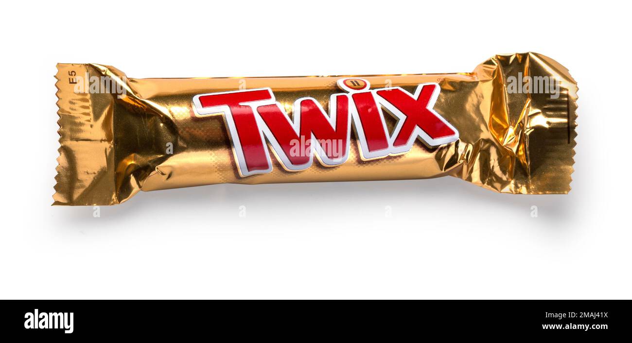 Chisinau, Moldova - September, 27, 2016: Twix wrapper isolated on white ...