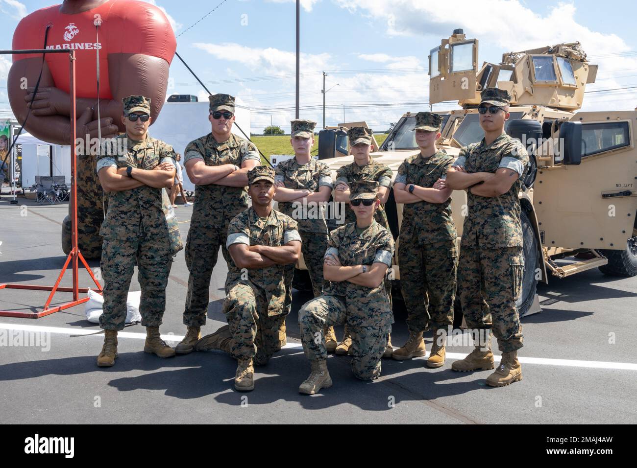 U.S. Marines with Truck Company, Headquarters Battalion, 2nd Marine ...
