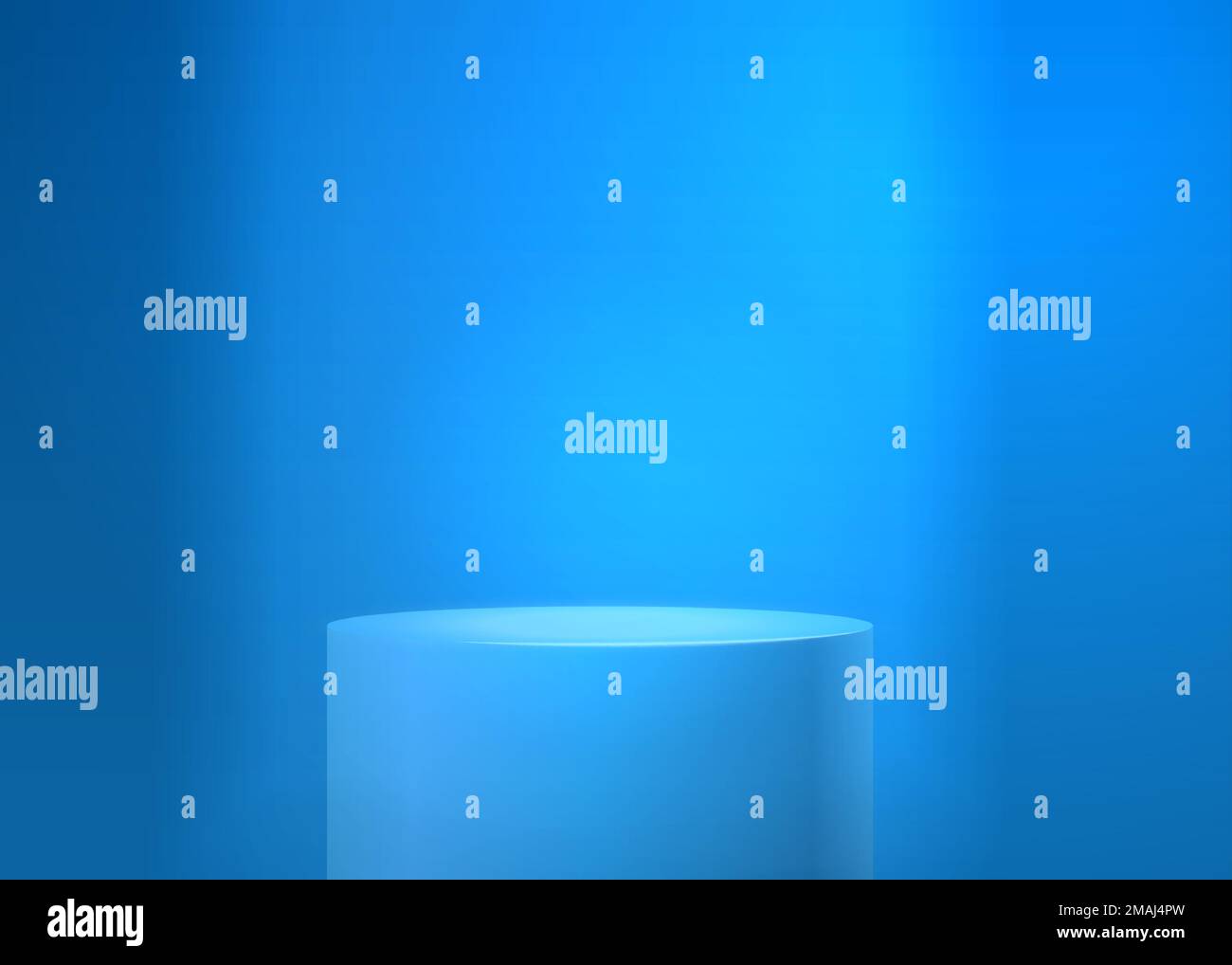 Blank round pedestal . Blue awarded winner podium for luxury product ...