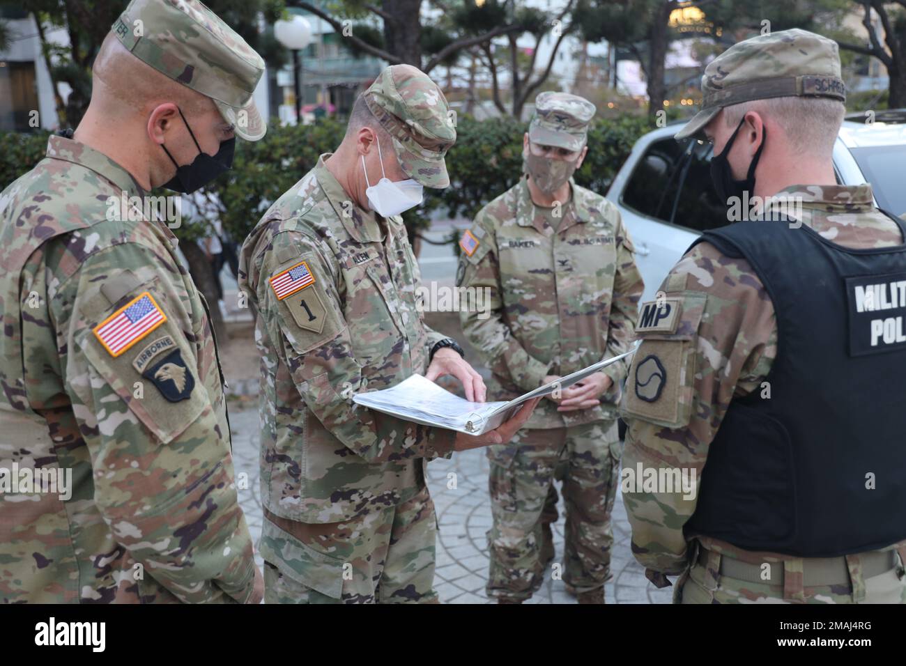 Before a Combined Presence Patrol with the elements of Korean National ...