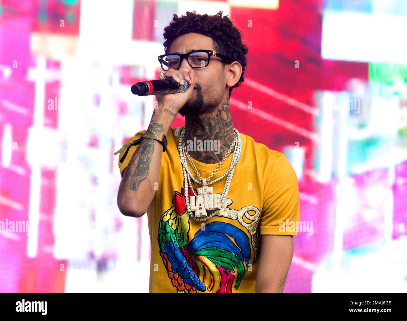 FILE - Philadelphia rapper PnB Rock performs at the 2018 Firefly Music ...