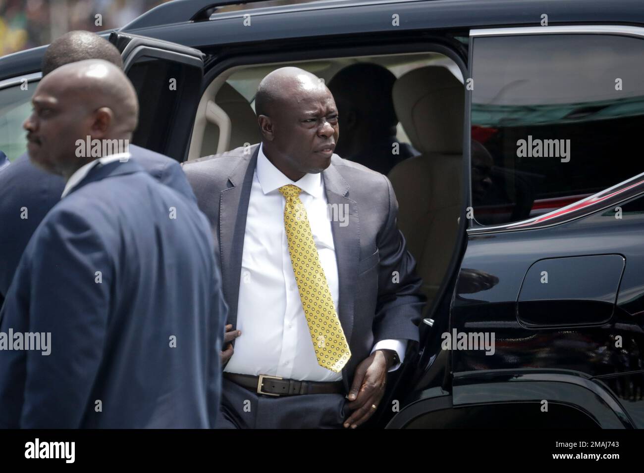 Kenya's new Deputy President Rigathi Gachagua attends the swearing-in ceremony for Kenya's new ...