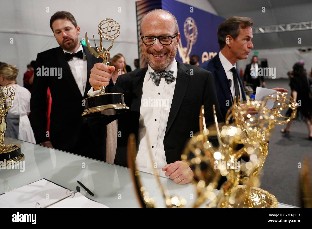 Mark Kamine and the team from "The White Lotus" accept the Emmy for ...