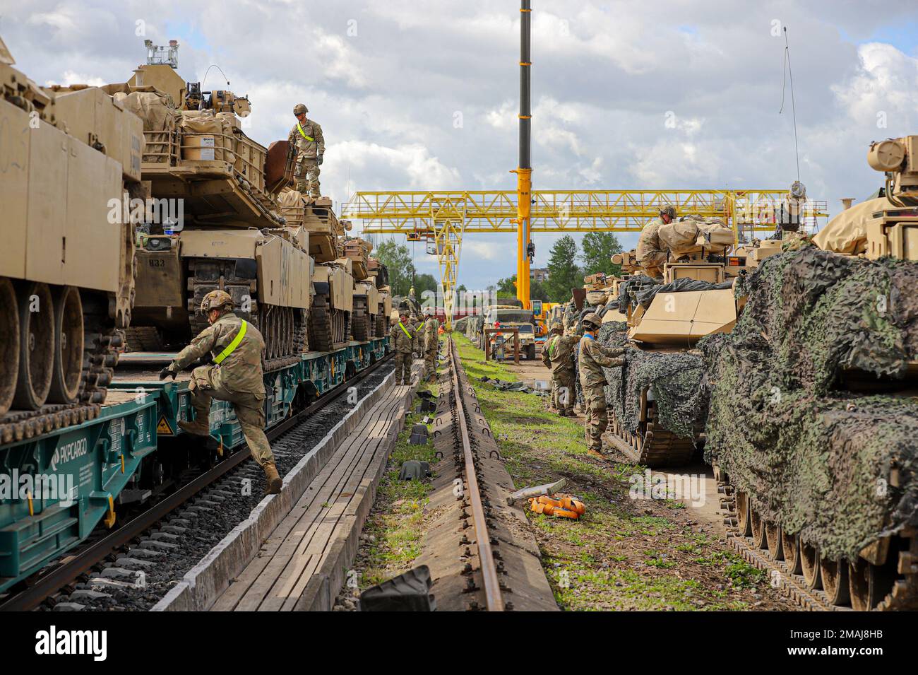U.S. Soldiers a part of the 1st Battalion, 66th Armor Regiment, 3rd ...