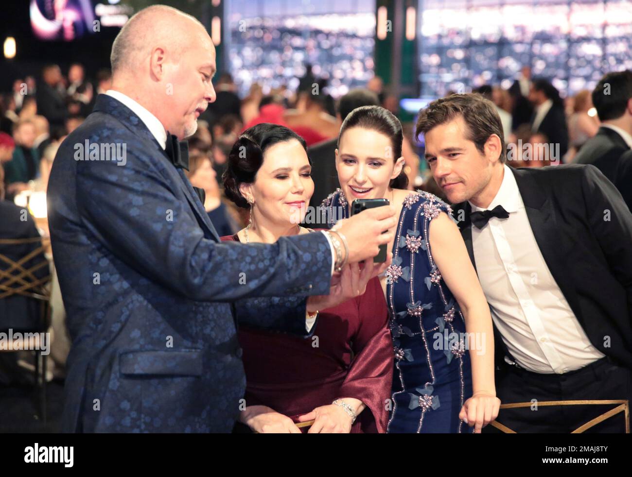 Alex Borstein, from left, Rachel Brosnahan and Jason Ralph at the 74th ...