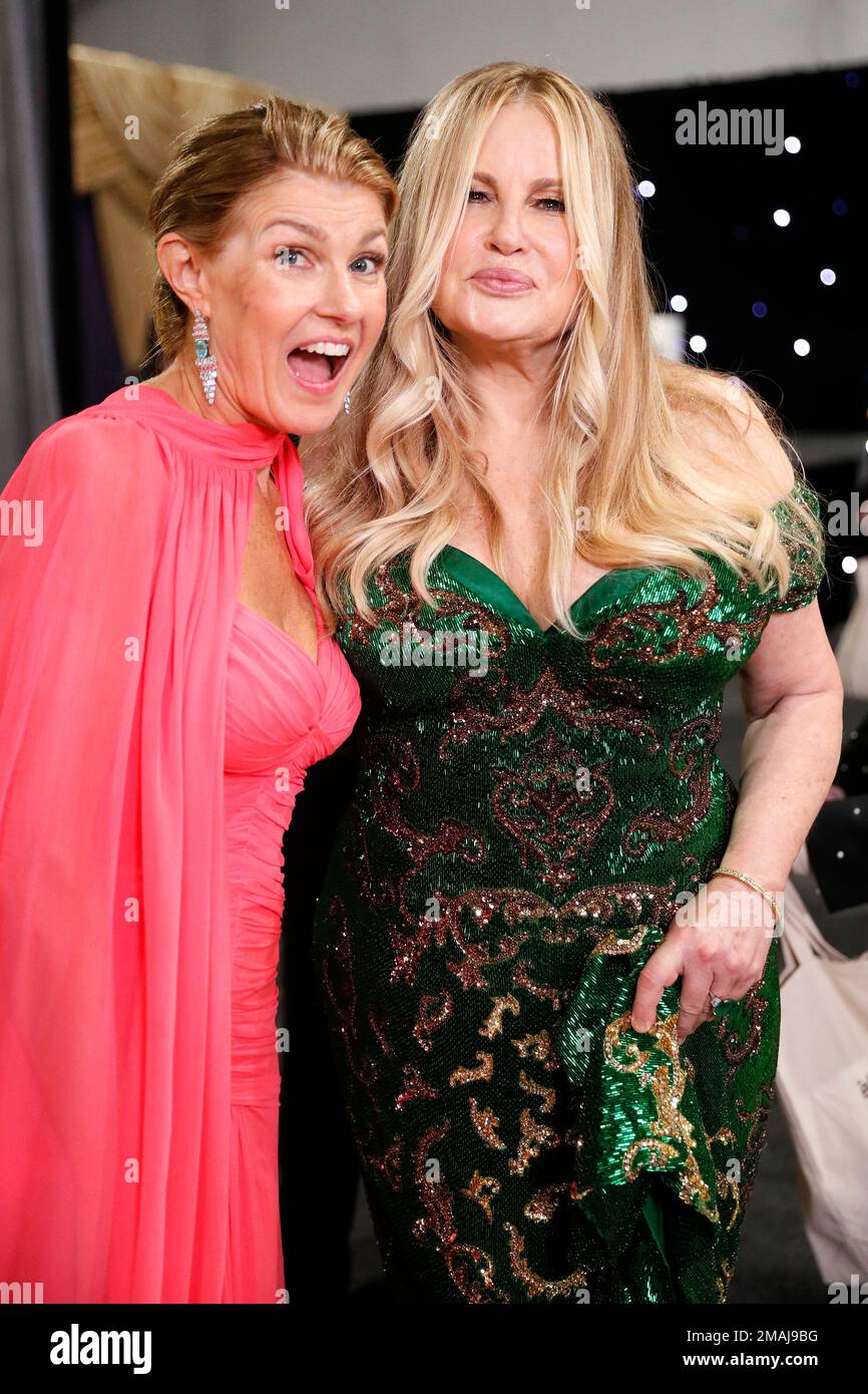 Connie Britton, left, with Jennifer Coolidge from "The White Lotus" at ...