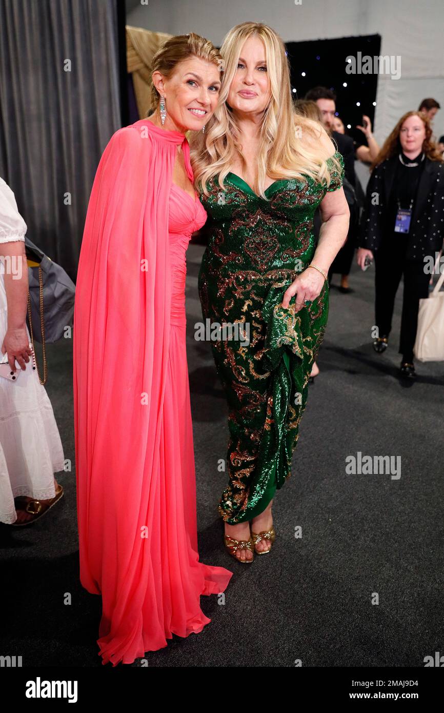 Connie Britton, left, with Jennifer Coolidge from "The White Lotus" at ...